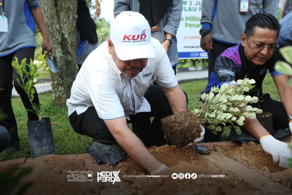 Program Penanaman 1 Juta Pokok Dalam Sehari di Pulau Pinang